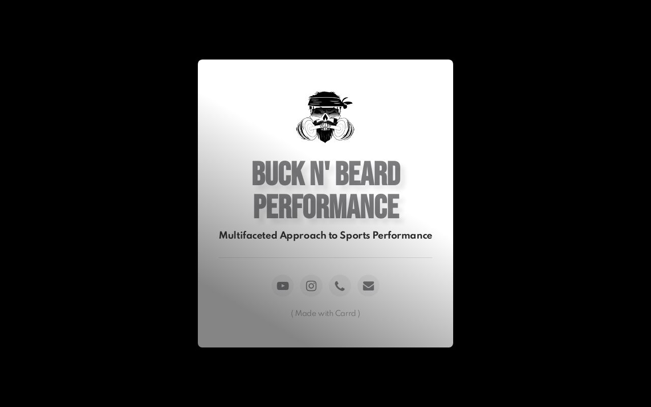 Buck N' Beard Performance
